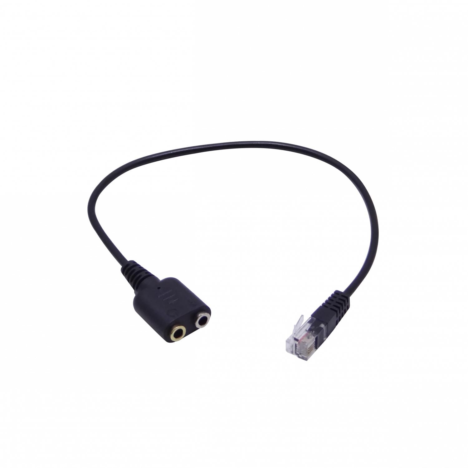 Cable Adaptador RJ9 Macho a 2x3,5mm Hembra Clickbox