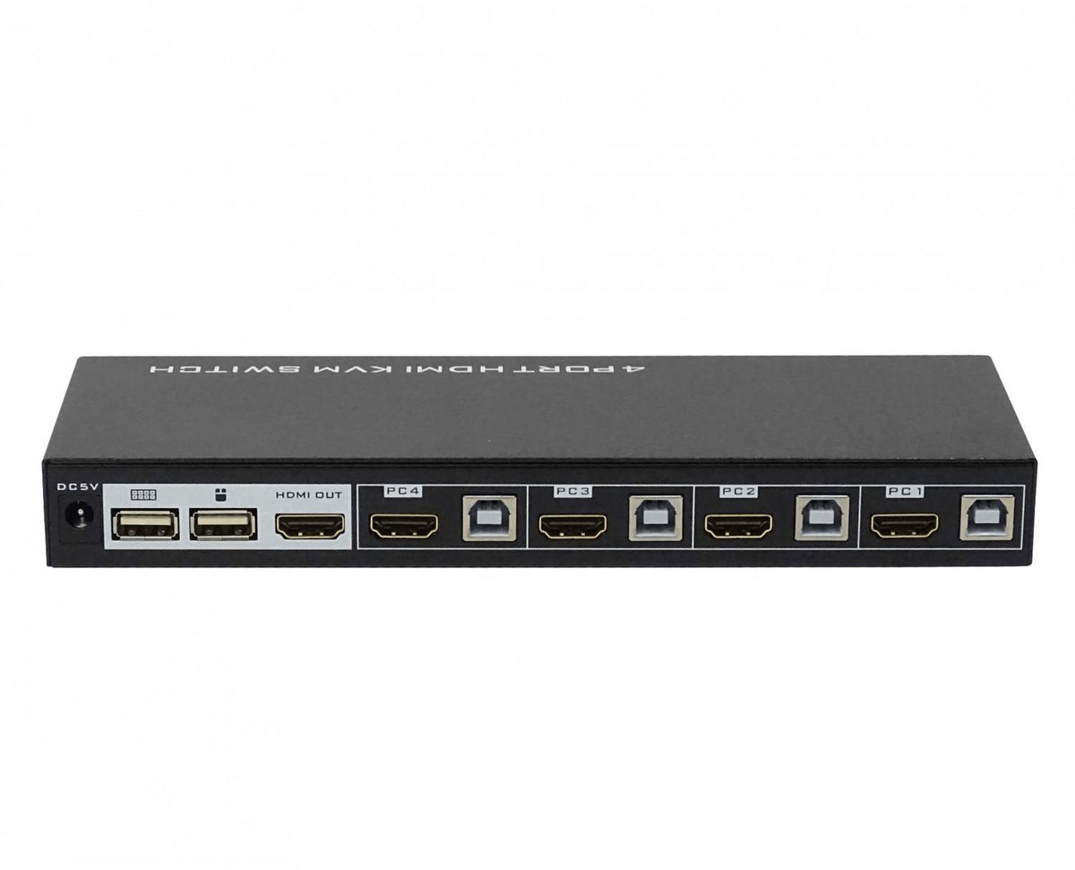 Switch KVM 4 Puertos HDMI y USB Clickbox